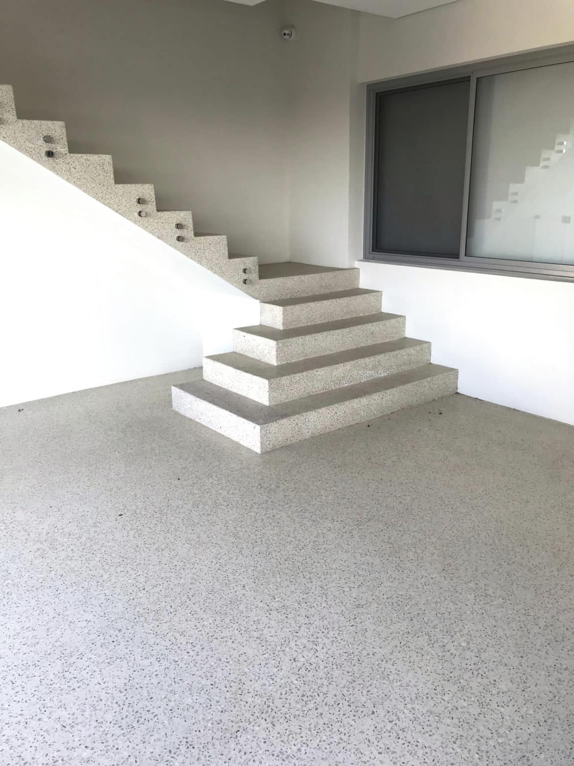 White Polished Concrete Flooring Project | DS Grinding